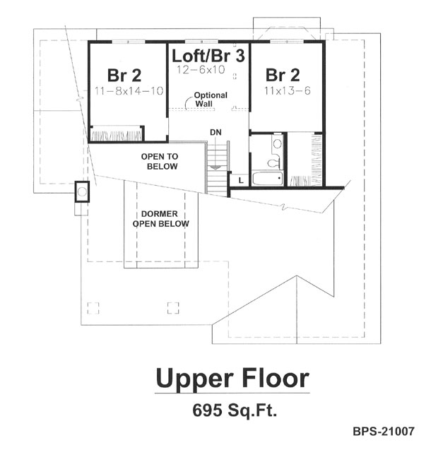 Plan HS 8443 2 3 3 Bed House Plan